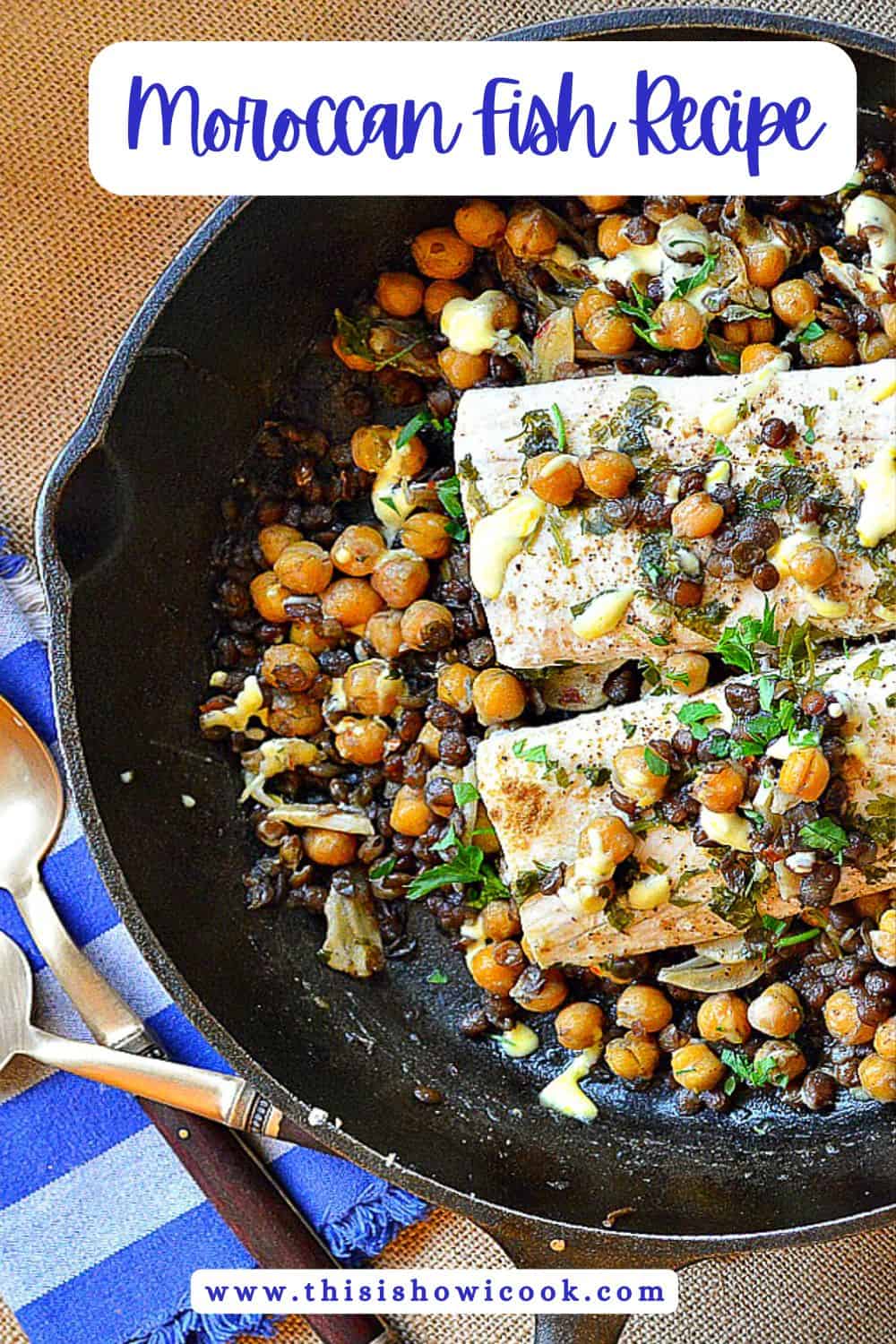 Healthy Moroccan Fish with Chickpeas and Saffron Aioli - This Is How I Cook
