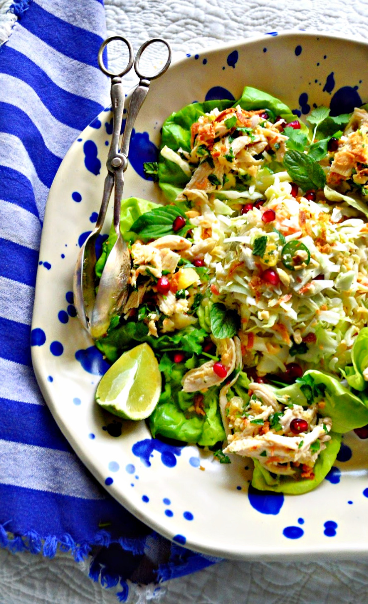 Asian Poached Chicken Pineapple Salad - This Is How I Cook