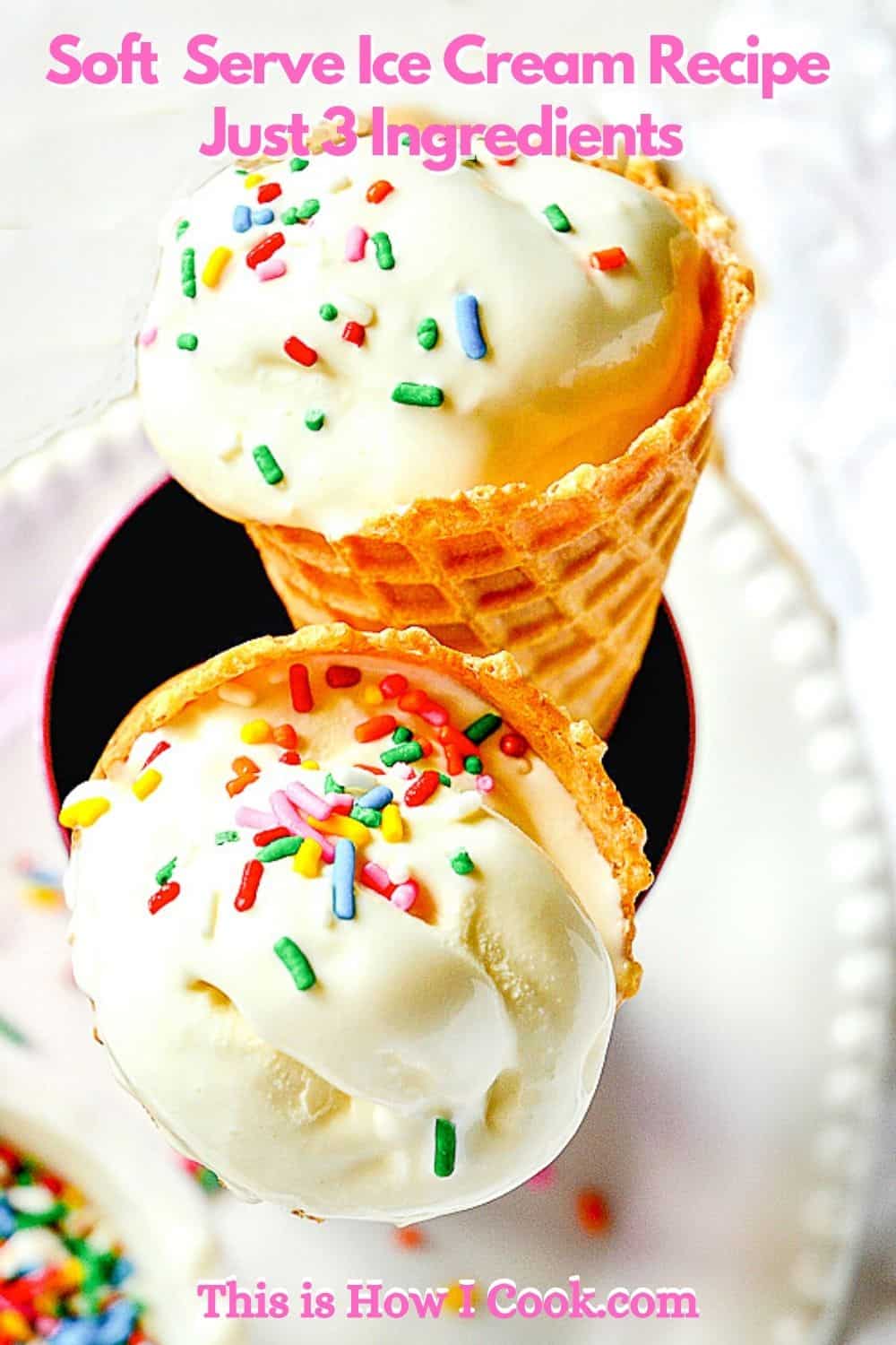 How To Make Vanilla Soft Serve Ice Cream Recipe - This Is How I Cook