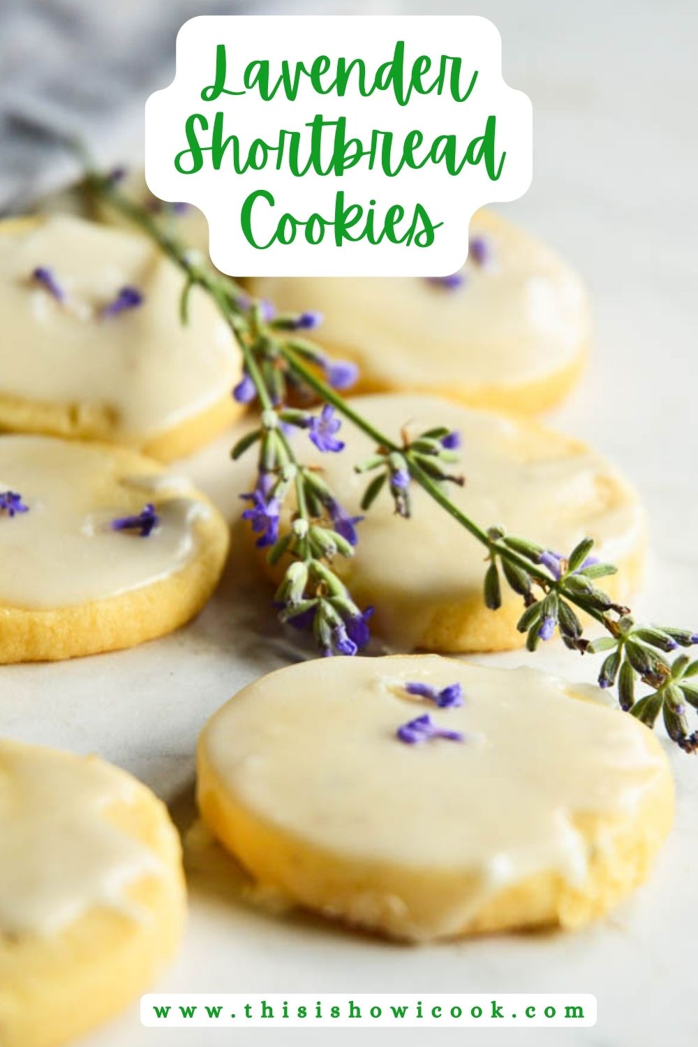 Easy Glazed Shortbread Lavender Cookie Recipe - This Is How I Cook