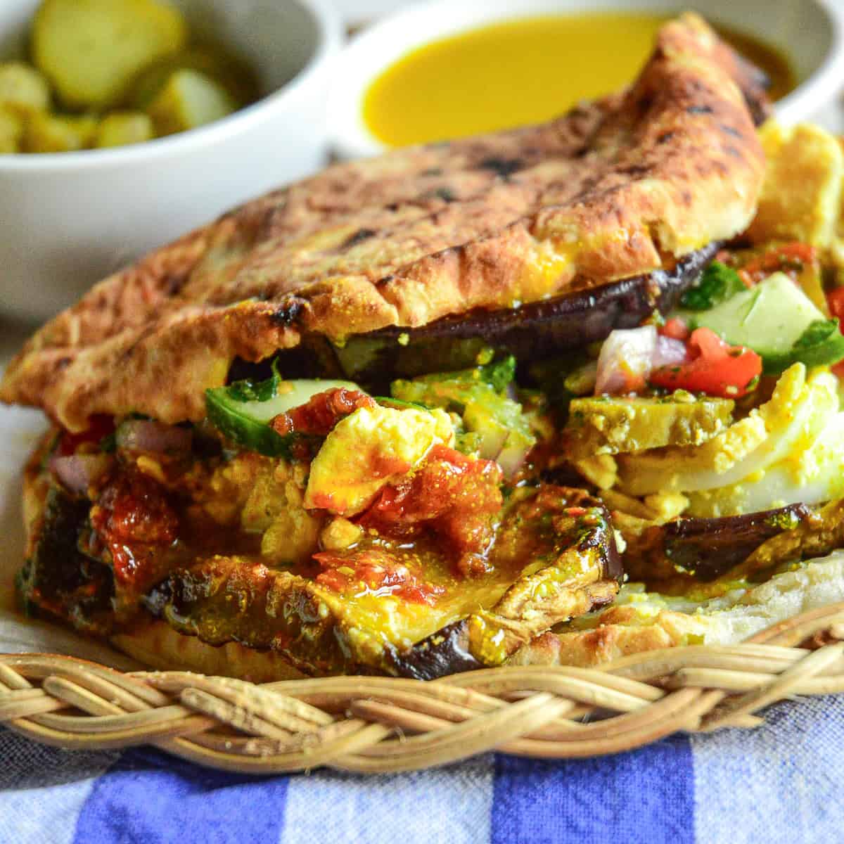 Sabich. My favorite eggplant sandwich. - This Is How I Cook